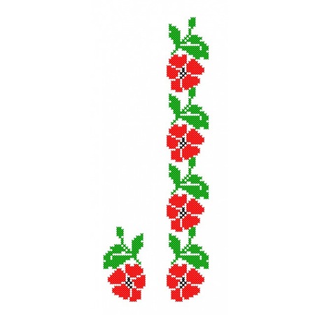 Program de broderie computerizata, D CUSUT, motiv popular floral, FL184 ...