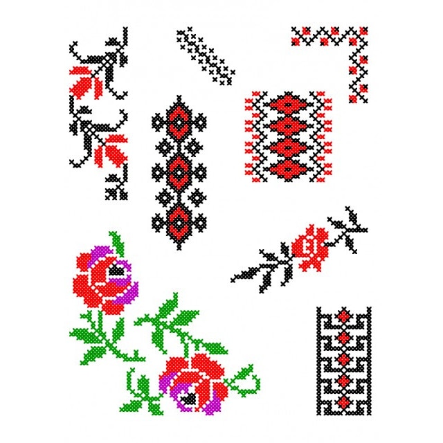 Plansa cu Programe de broderie computerizata, D CUSUT, motive populare ...