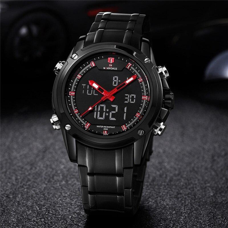 Ceas barbati Naviforce, Casual, Analog si digital, Mecanism Quartz ...