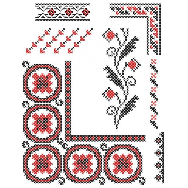 Plansa cu Programe de broderie computerizata, D CUSUT, motive populare ...