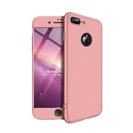 Huse 360 de grade pentru iPhone 8 Plus, Full Body, Rose - eMAG.ro