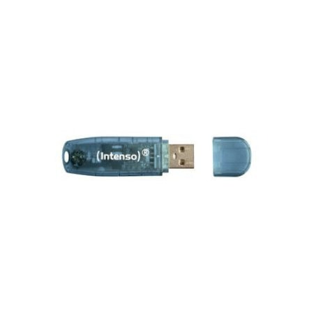 USB памет Intenso Rainbow Line 4GB USB Stick 2.0 Blue - eMAG.bg