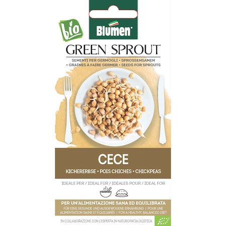Seminte de germeni pentru consum BIO Blumen, soi Cece - Naut - eMAG.ro