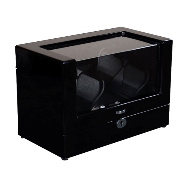 Edelwolle Óraforgató Doboz, 4db Órának, Fa, Fekete, 16x20x29,5cm - eMAG.hu