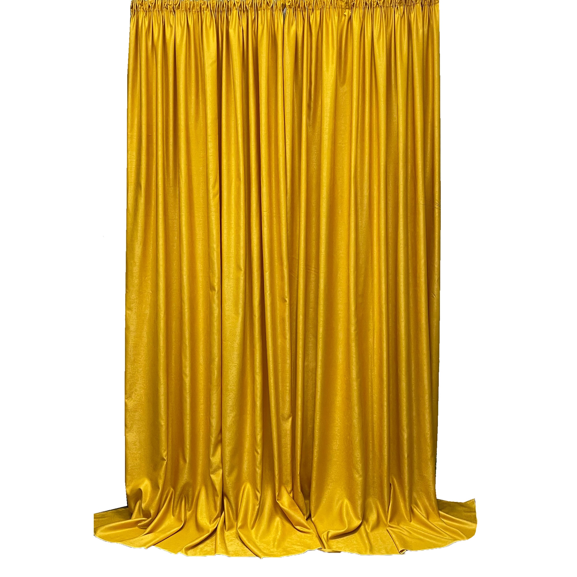 Set draperii semiopace, uni, culoare galben, colectia "Monocrom by Liz ...