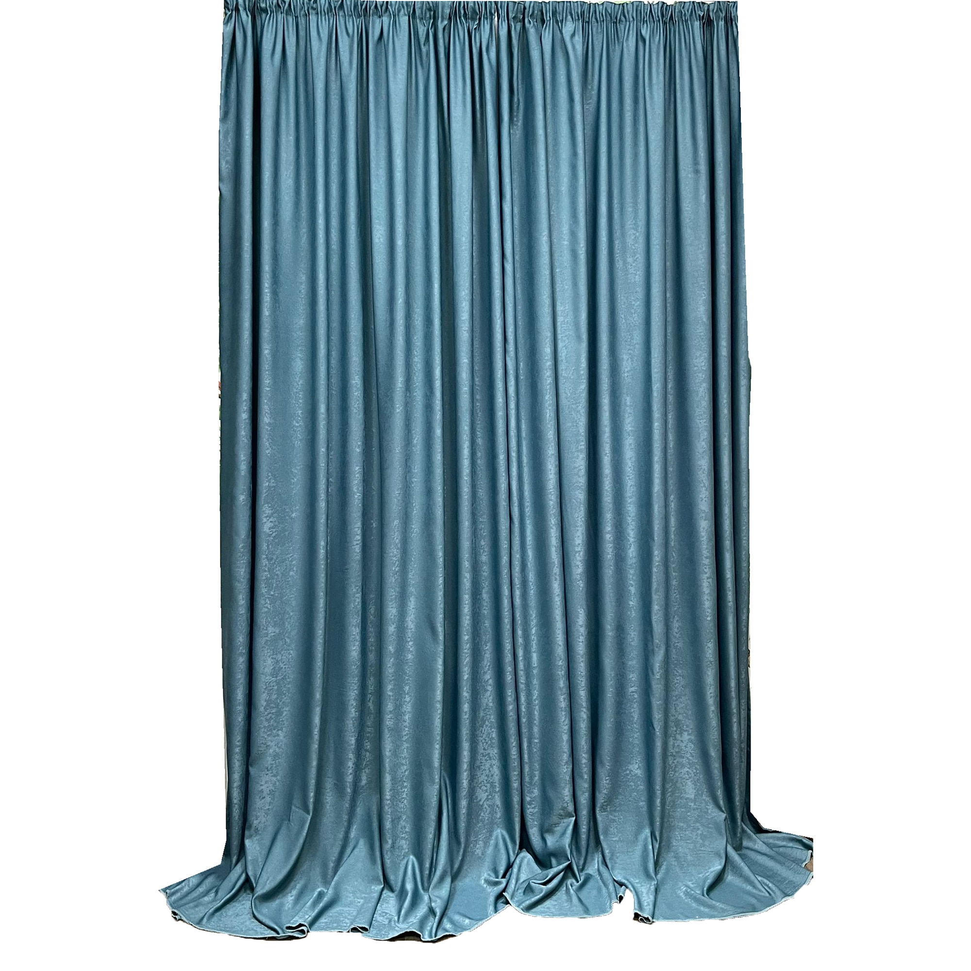 Set draperii semiopace, uni, culoare bleu pudrat, colectia "Monocrom by ...