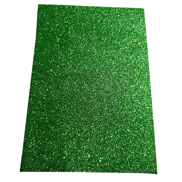 Hartie gumata decorativa, glitter, verde, 60x40 cm, set 12 buc - eMAG.ro