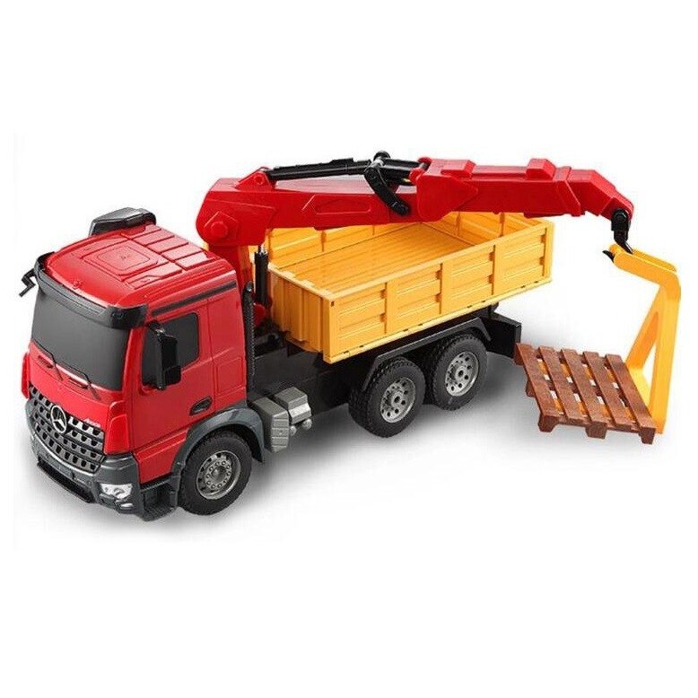 Camion cu telecomanda Mercedes Actros 1:20 macara - eMAG.ro