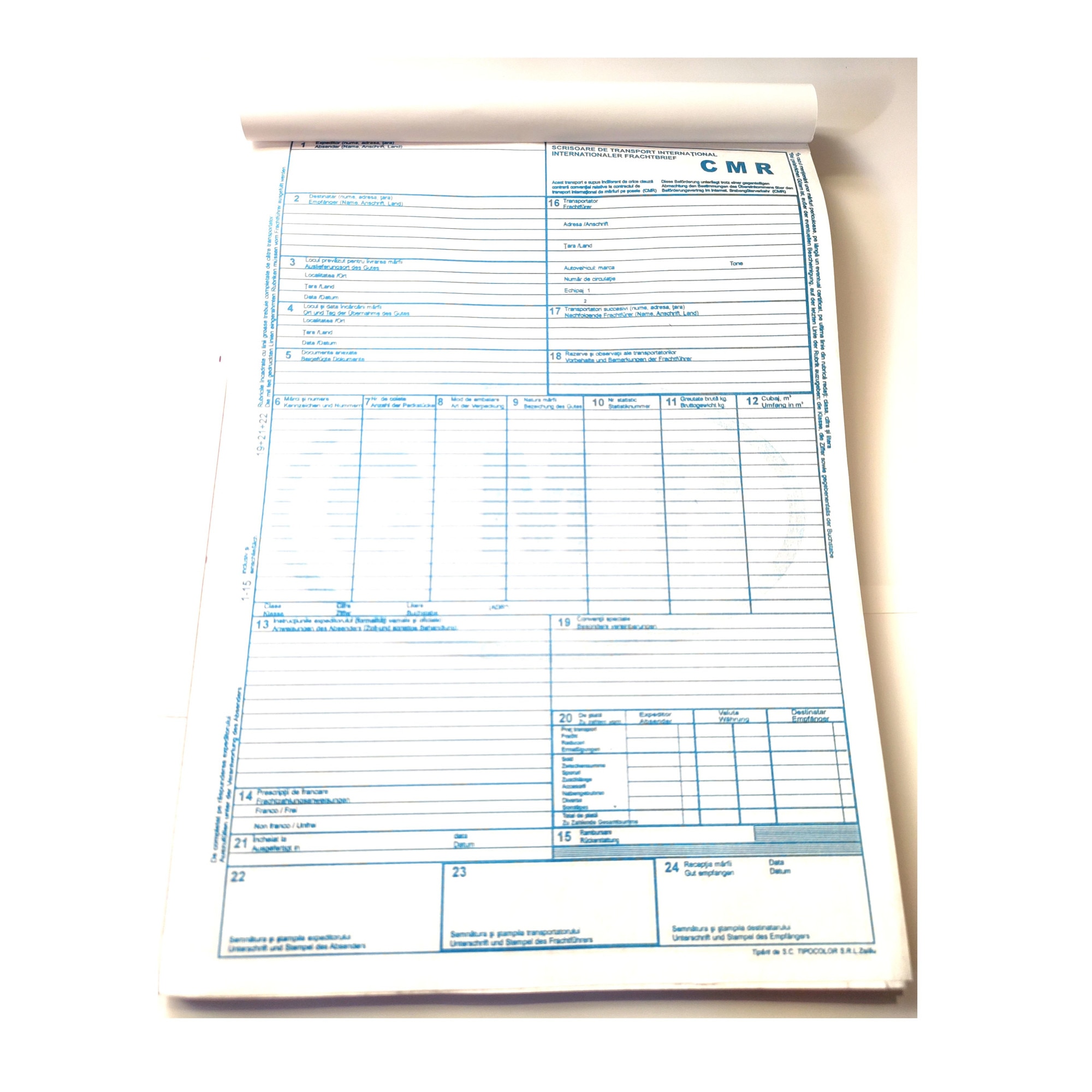Set 10 buc CMR International, Format A4, 5 Exemplare, 25 Seturi/Carnet ...