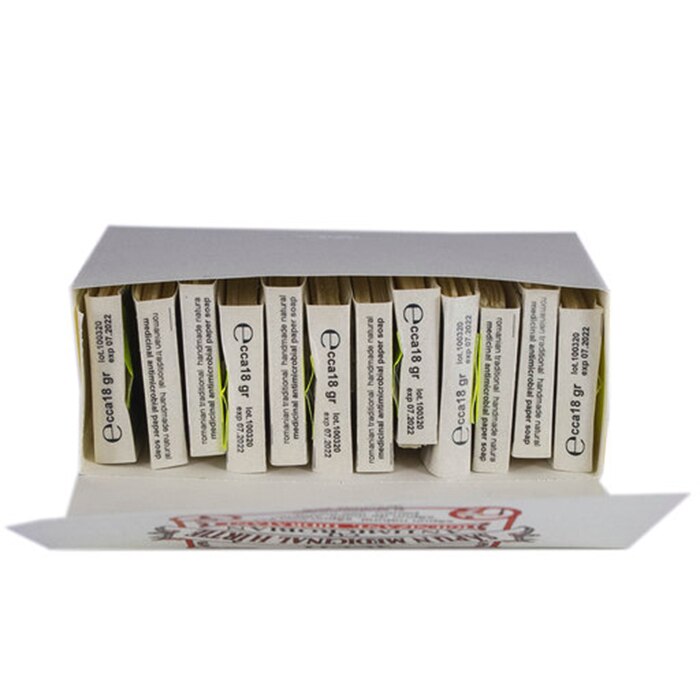 Set 12 kituri sapun medicinal hartie cu antimicrobian 3CCH - eMAG.ro