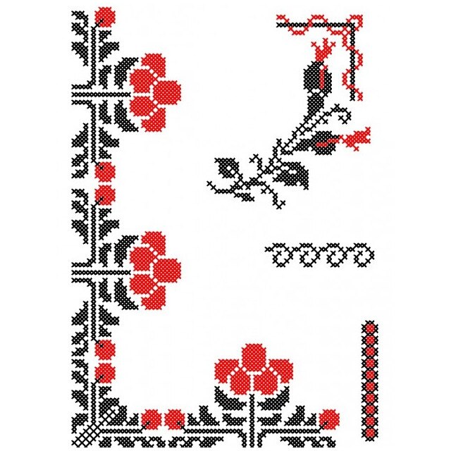 Plansa cu programe de broderie computerizata, D CUSUT, motive populare ...