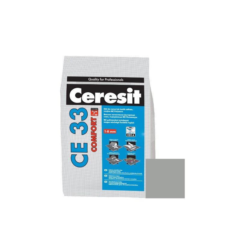 Chit de rosturi gresie si faianta Ceresit CE 33, grafit, interior, 2 kg ...