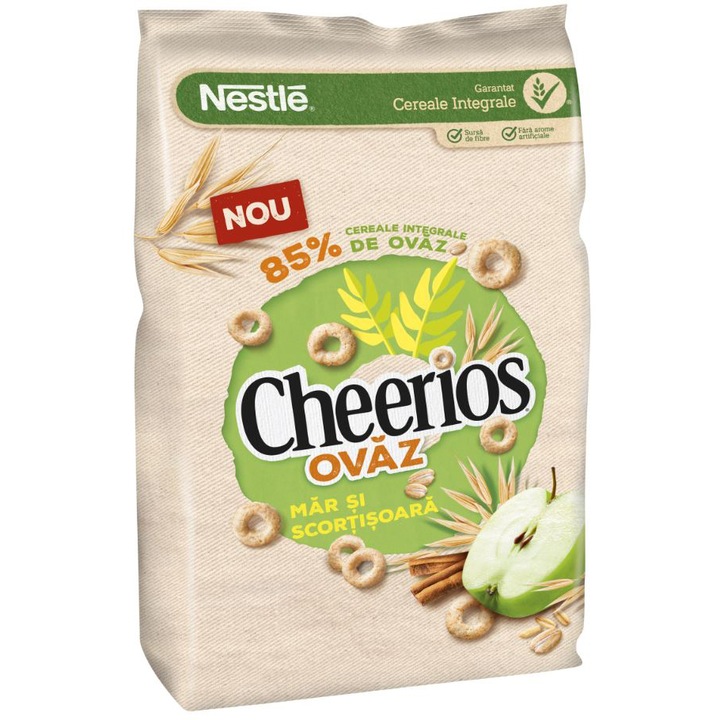 Cereale integrale de ovaz cu mar si scortisoara Cheerios, 400 gr. - eMAG.ro