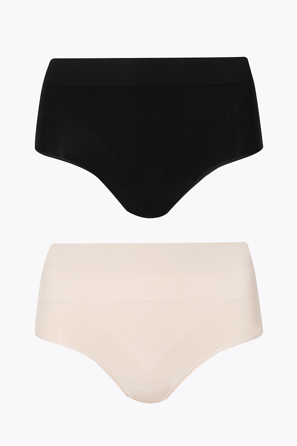 Marks & Spencer, Set de chiloti modelatori cu talie inalta - 2 perechi ...