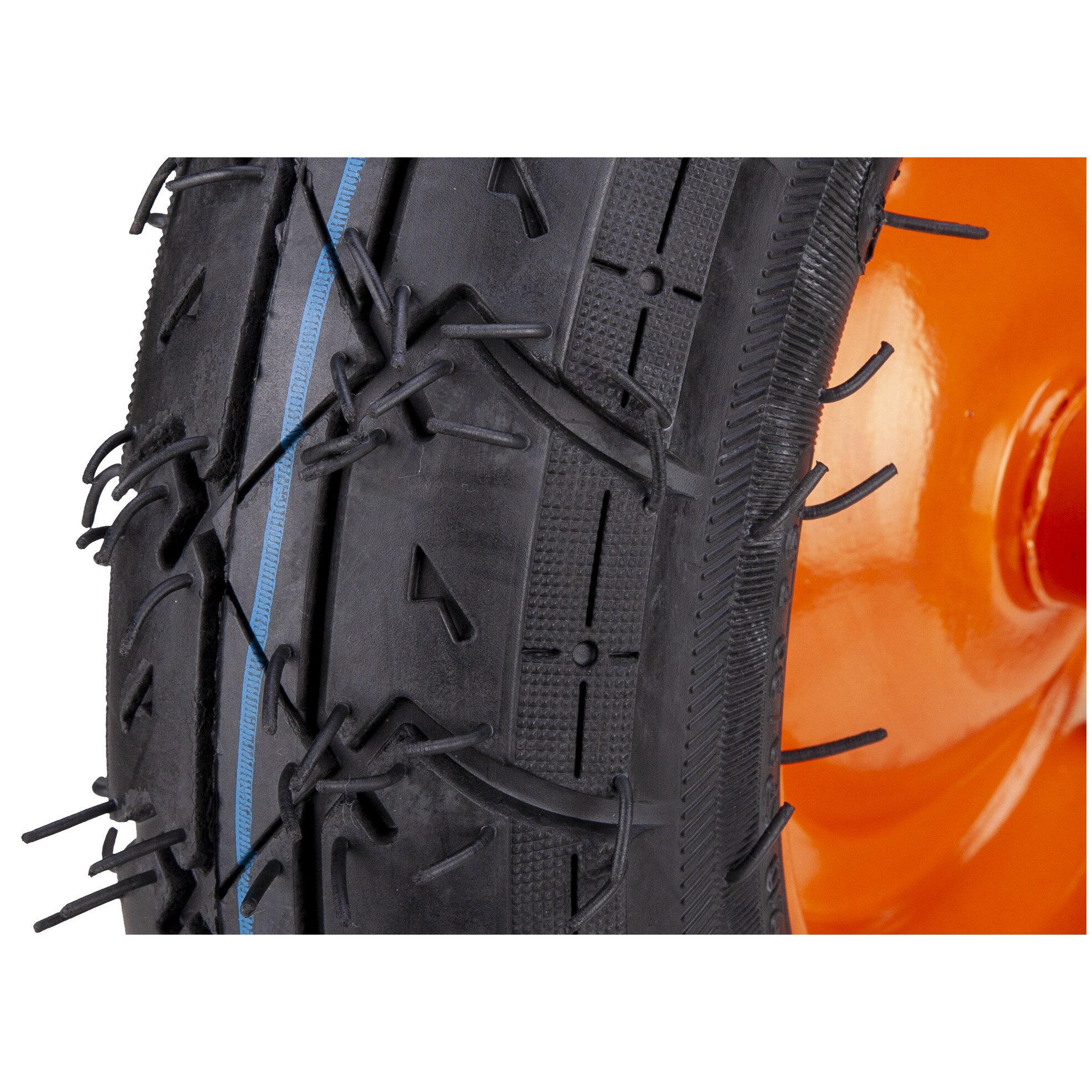 Roata Roaba Pneumatica cu Janta Metalica EvoTools, 3.00-8, cu Tepi ...