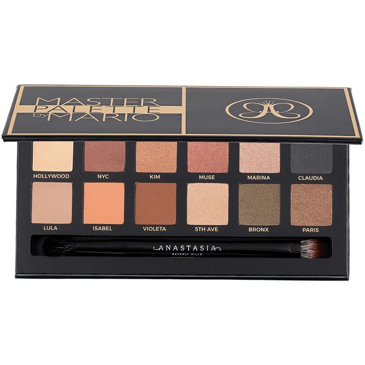 Fard de pleoape, Anastasia, Master Palette by Mario, 14 nuante - eMAG.ro