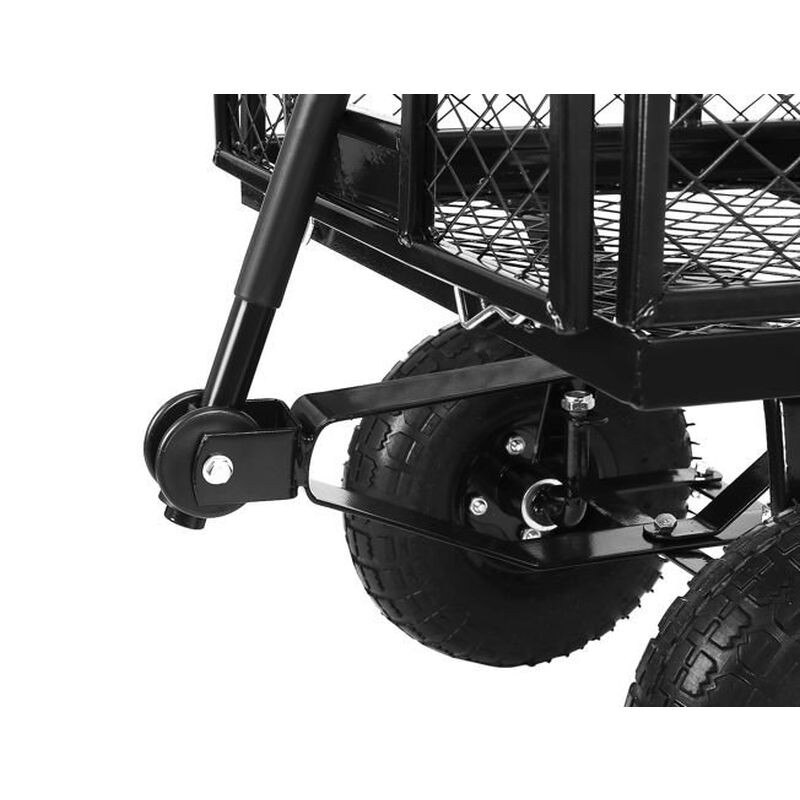 Carucior metalic pentru gradina, MT Malatec, roti pneumatice, sarcina ...