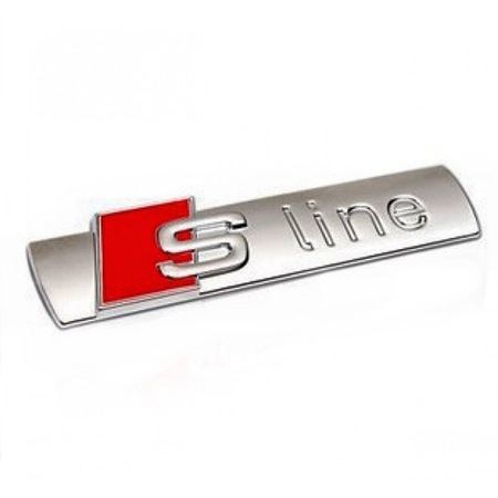 Емблема AUDI S LINE Logo, Motor Starter, метал, червено-сребристо - eMAG.bg