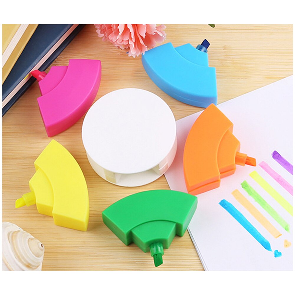 Marker de colorat, 5 capete cu 5 culori, in forma de Ozn - eMAG.ro