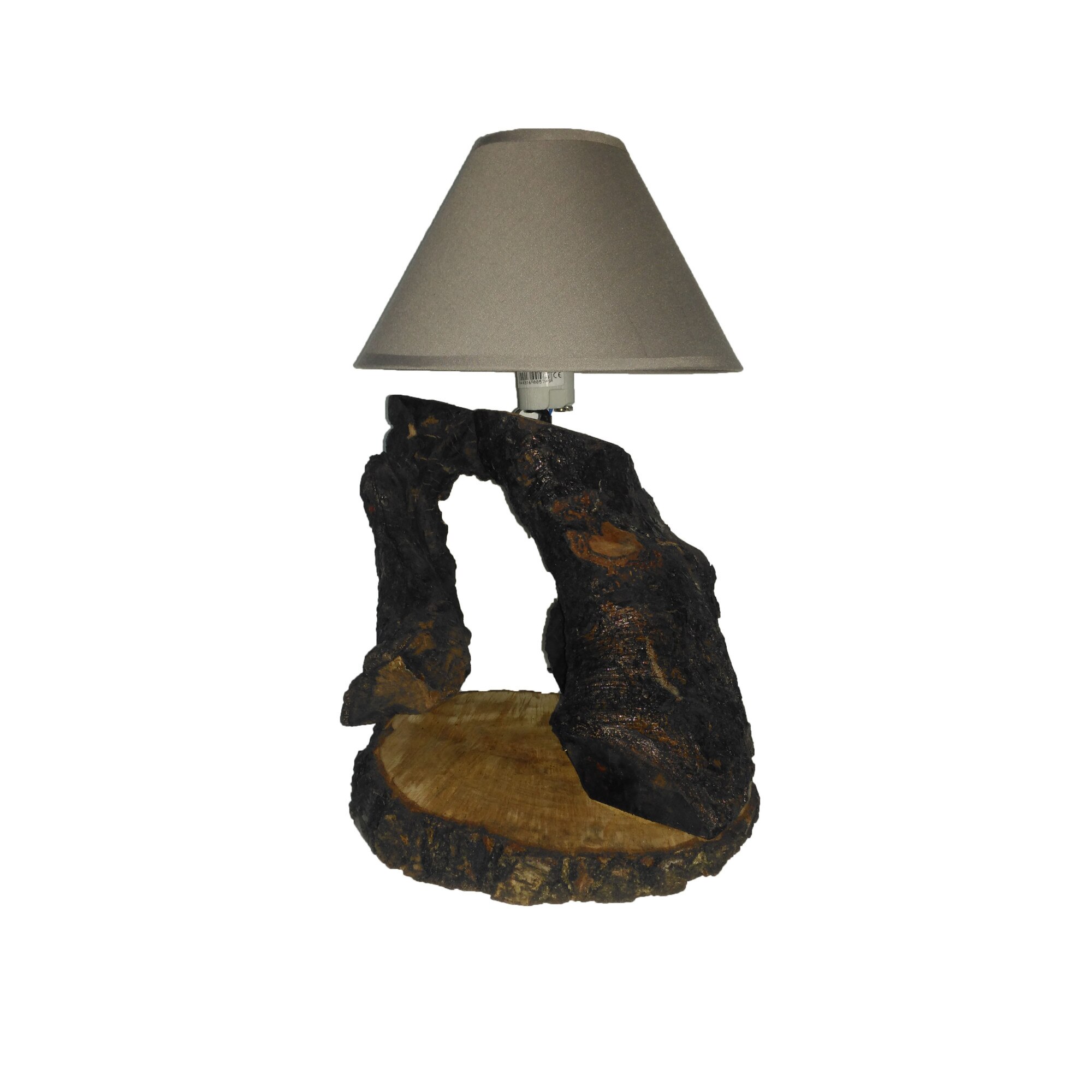 Veioza rustica handmade lemn model 1 - eMAG.ro