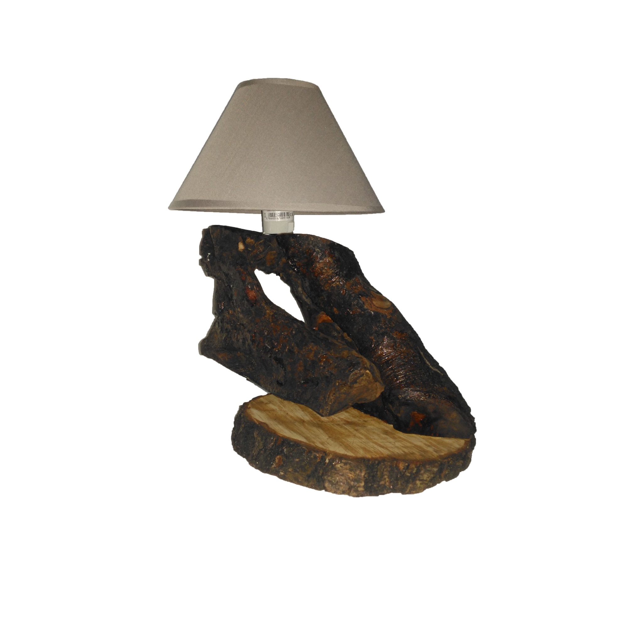 Veioza rustica handmade lemn model 1 - eMAG.ro