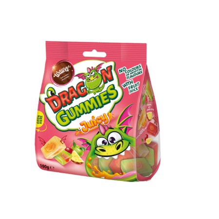 Bomboane gumate, Wawel Dragon Gummies Juicy, 100g - eMAG.ro