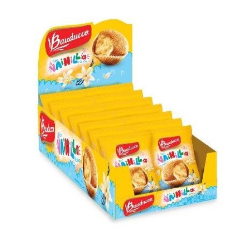 Mini chec, Bauducco Display Mini Cake Vanilla, 420 g - eMAG.ro