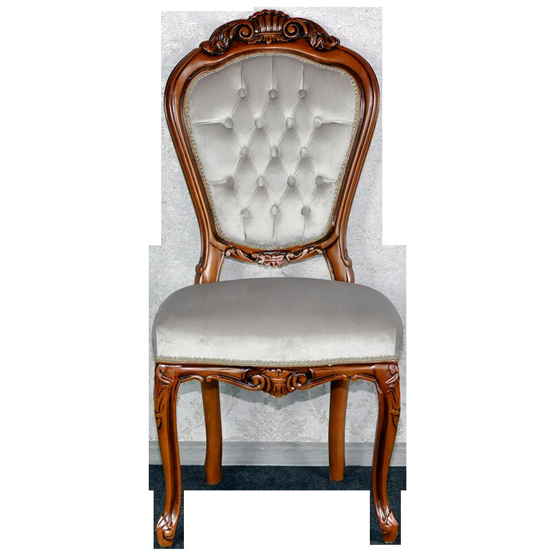 SET 4 scaune Luxury stil clasic din lemn masiv, tapiterie Bej - eMAG.ro