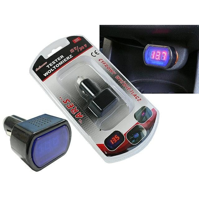 Voltmetru auto Carcommerce, 12-24V, Negru - eMAG.ro