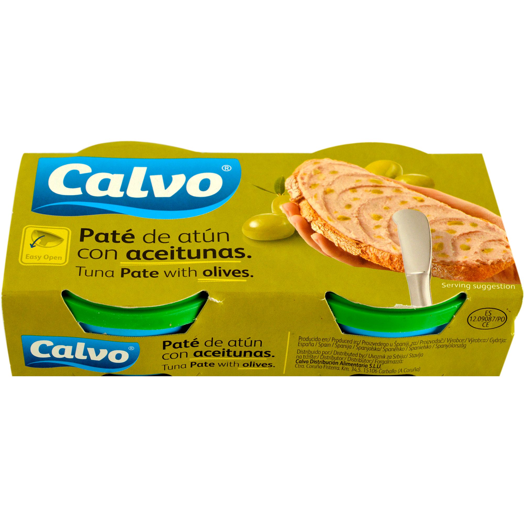 Pate de ton cu masline Calvo 2x75g, 150g - eMAG.ro