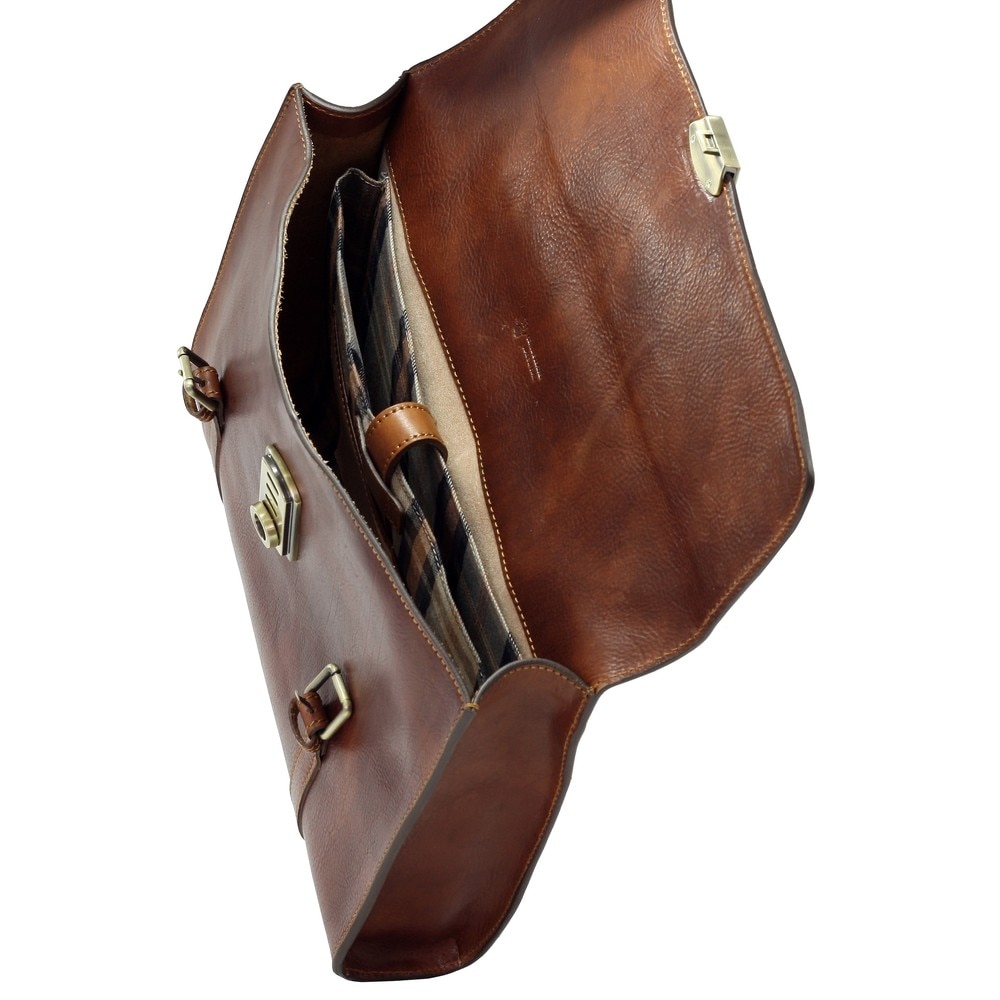 Servieta piele naturala cu compartiment pentru laptop „superior” N4431A ...