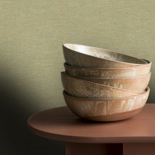 Tapet Bazar simplu uni fara model, texturat, imiatie tesatura verde ...