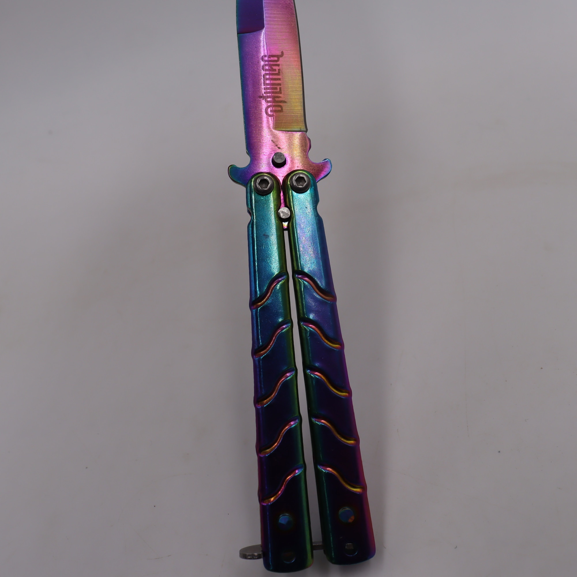 Cutit fluture, Butterfly, Balisong 25 cm, fade cameleon - eMAG.ro