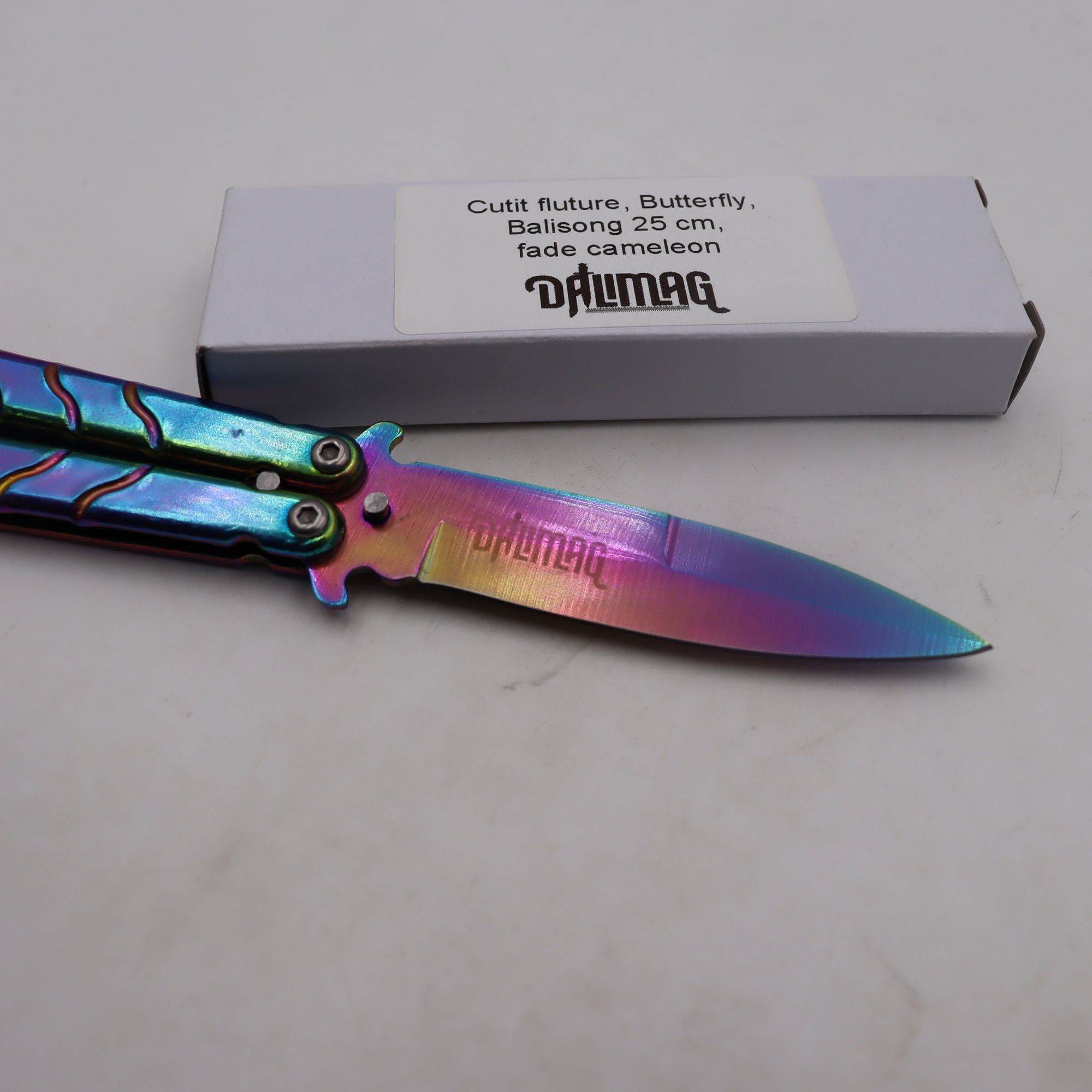 Dalimag Pillangó kés, Butterfly, Balisong 25 cm, Fade Cameleon - eMAG.hu