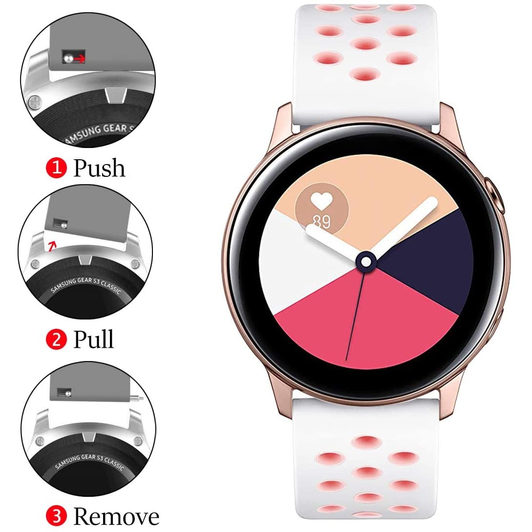 Curea silicon ZAFIT™ 20 mm, design Sport, compatibila cu Samsung Galaxy ...