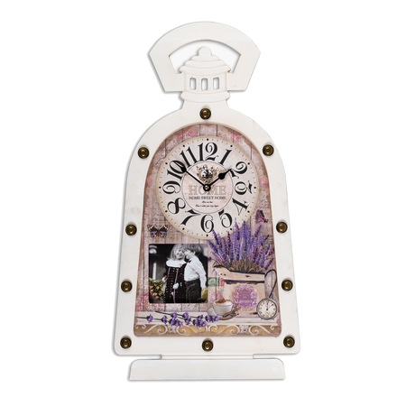 Ceas decorativ cu rama foto, 32x60cm, lighthouse-creme - eMAG.ro