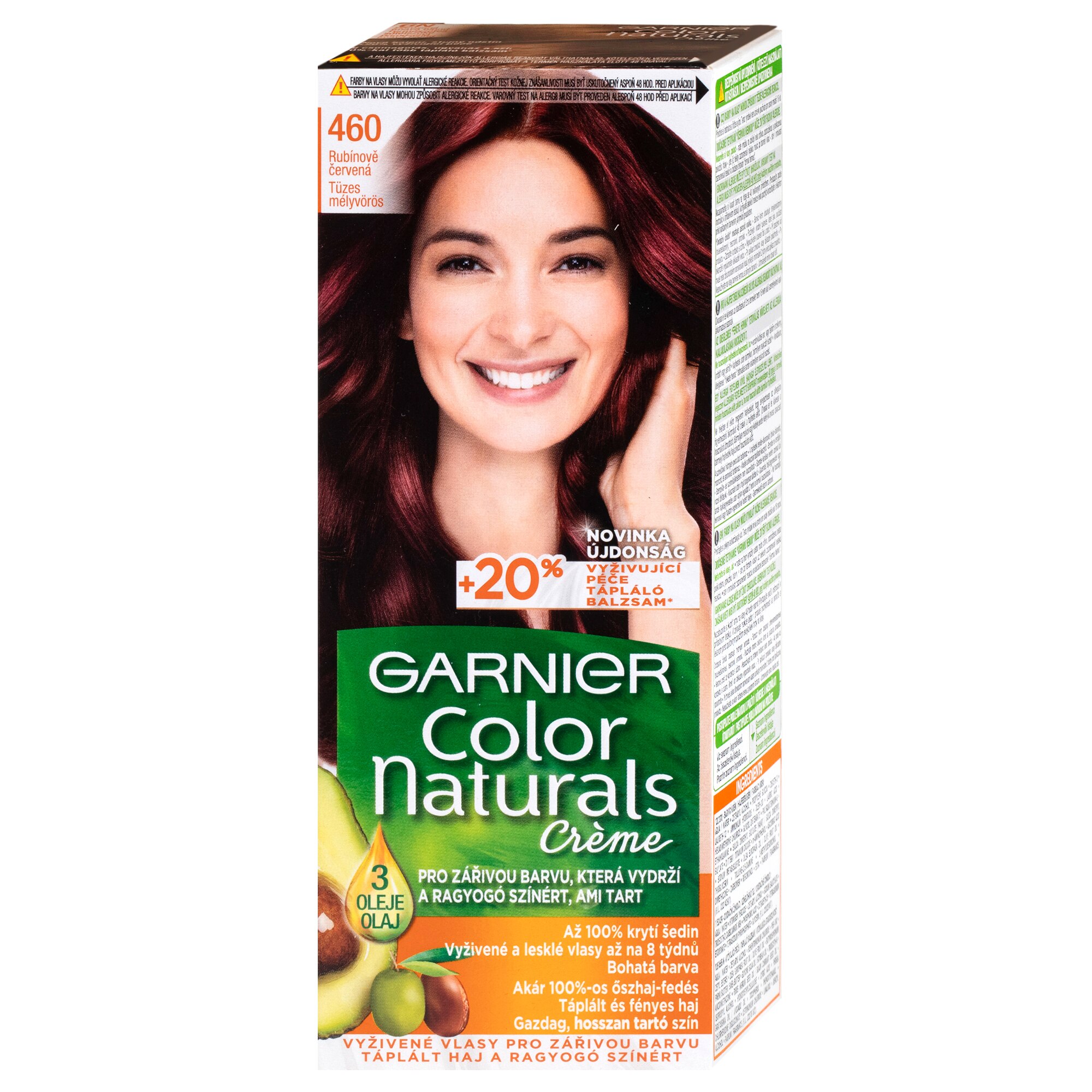 Garnier Color Naturals Hajfesték 460 Tüzes Mélyvörös - eMAG.hu