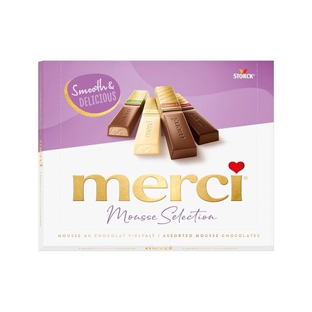 Bomboane de ciocolata asortate Merci mousse au chocolat, 210 gr. - eMAG.ro