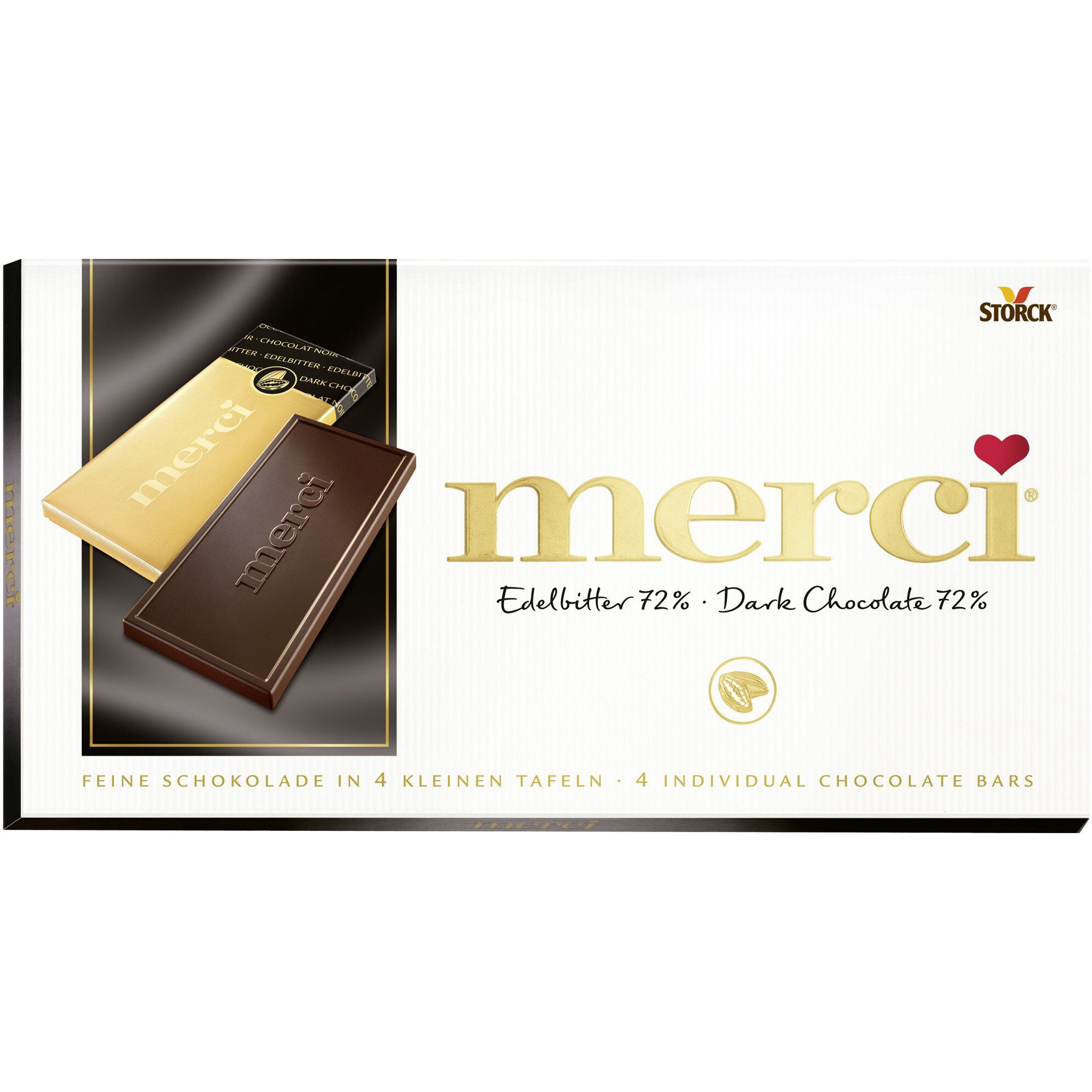 Ciocolata Merci cu 72% cacao, 100 gr. - Compară Prețuri | 3CHEAPS