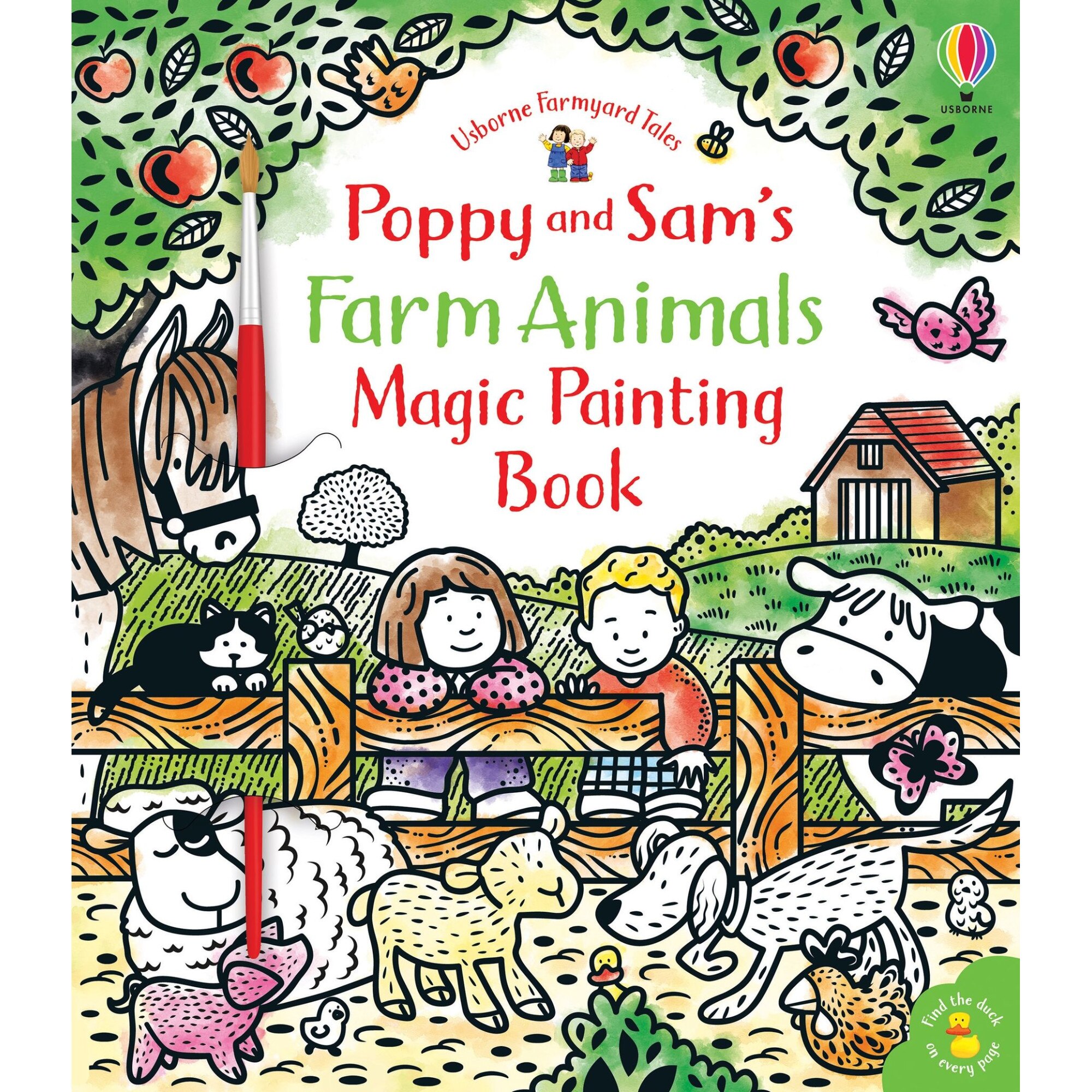 Книга за оцветяване Poppy and Sam's Farm Animals Magic Painting от Sam ...