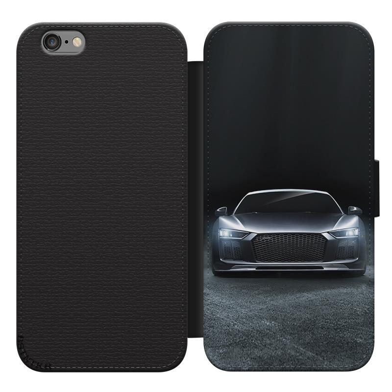 Model Audi pentru iPhone 15 Plus husa cu clapa care poate fi deschisa ...