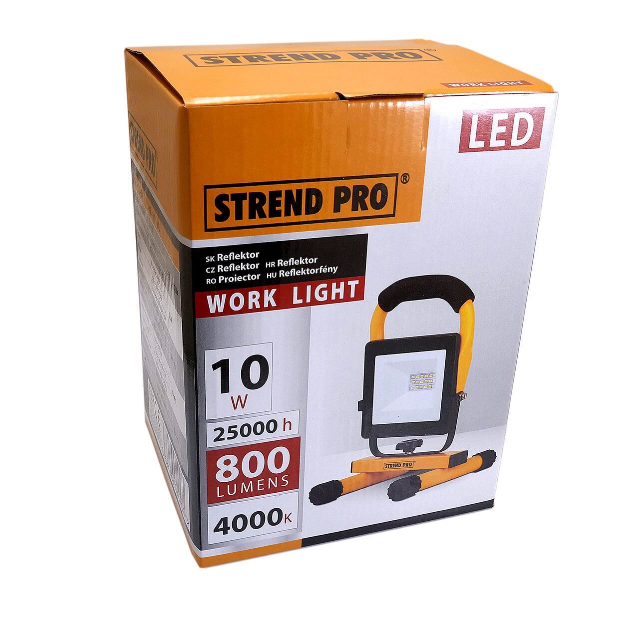 Proiector lucru, LED SMD, stativ, 10 W, 800 lm, cablu 1.8 m, IP65 ...