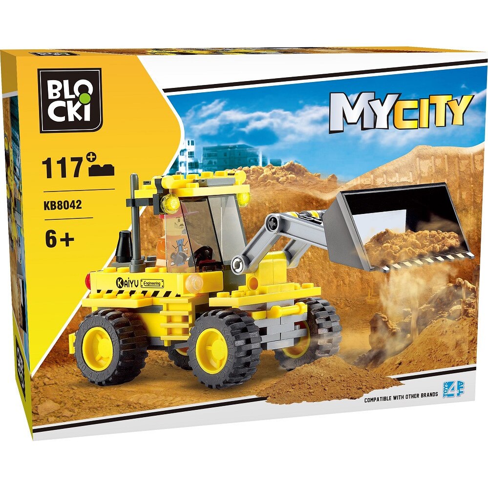 Конструктор Klocki BLOCKI - MY CITY БАГЕР 117 eлемента 26 x 20,5 x 5,5 ...