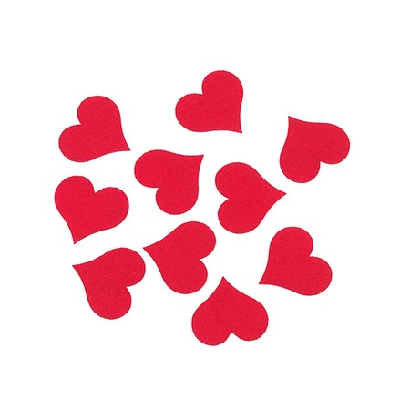 Set 10 figurine din fetru - inimi rosii, 4 cm - eMAG.ro