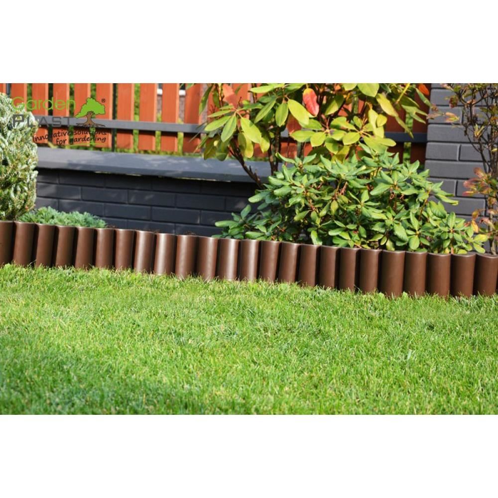 Bordura pentru gradina Strend Pro GE037, dimensiune 27x24 cm, maro ...