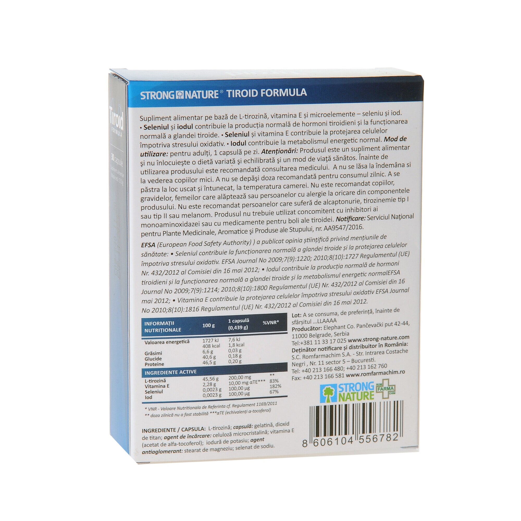 Tiroid Formula 30 capsule - eMAG.ro