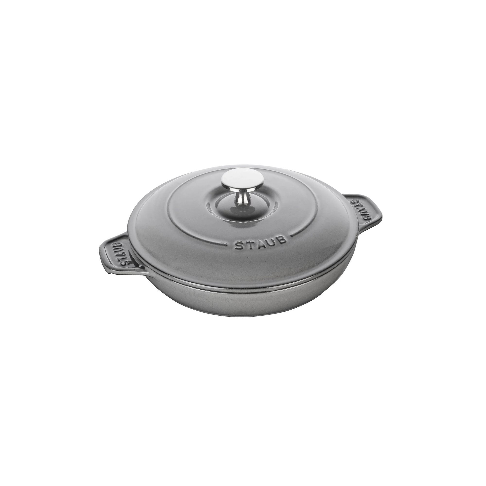 Vas cu capac, fonta, 20 cm, Graphite Grey - Staub - eMAG.ro