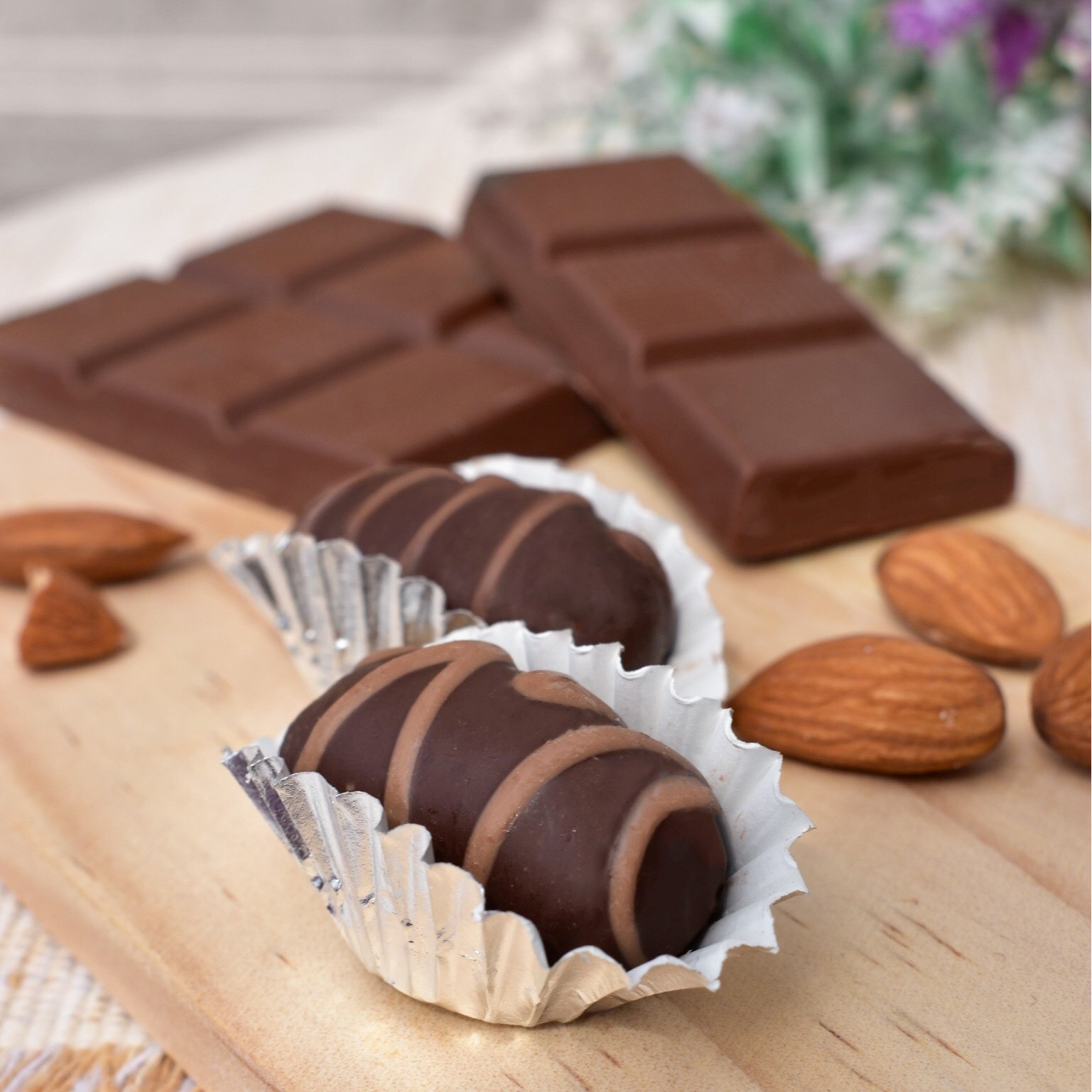 Фурми с цял бадем, обвити в млечен шоколад - Tangesir 100г - eMAG.bg