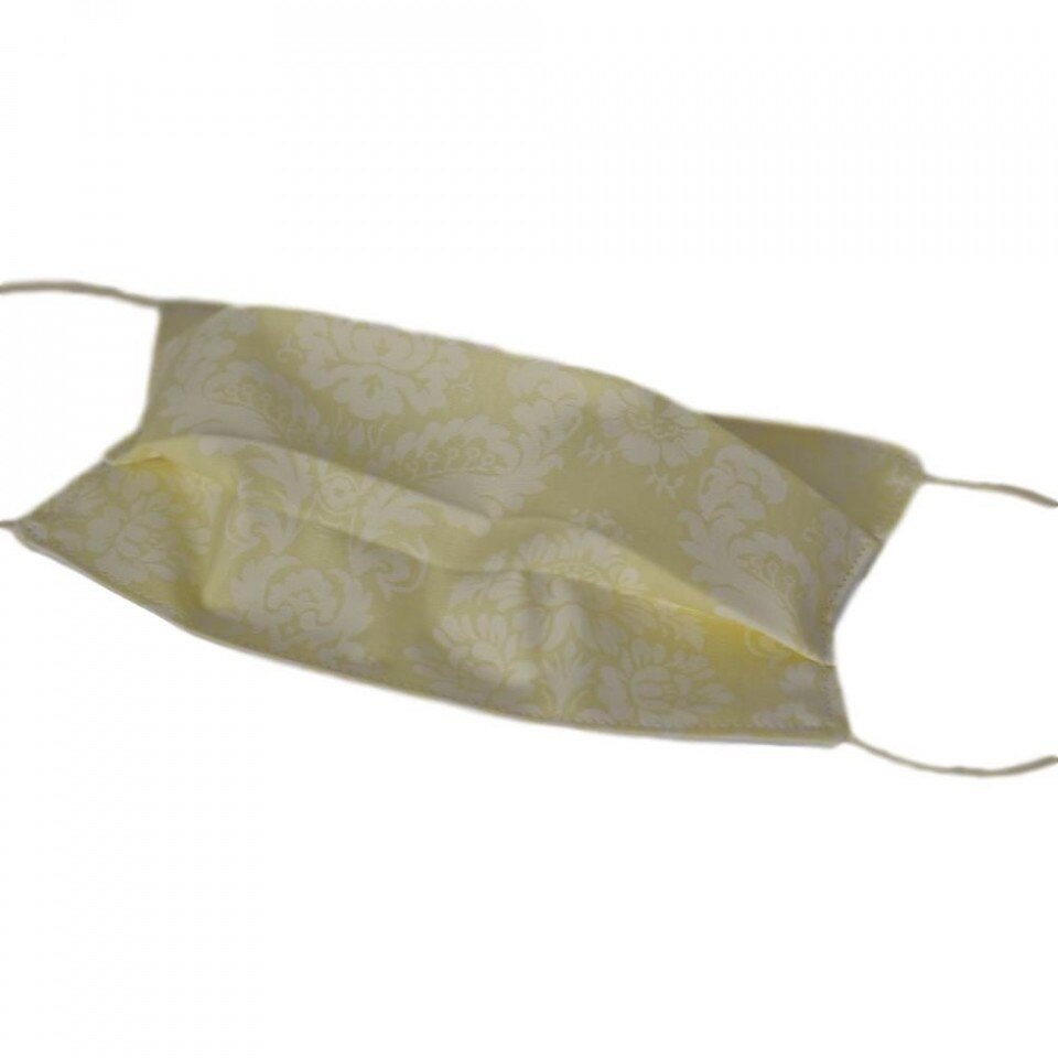 Masca de protectie faciala cu elastic, model floral, reutilizabila ...