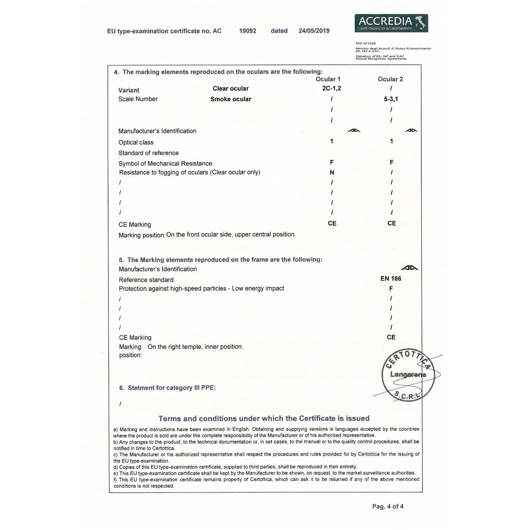 Защитни очила ACTIVE GEAR, Active VISION V121 Устойчивост на удар Цвят ...